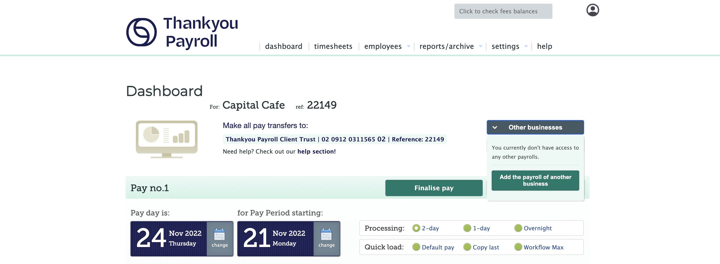 How to Sign Up to Thankyou Payroll